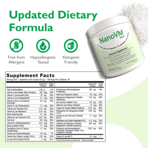 NanoVM Adult - Vitamin Supplement - Solace Nutrition